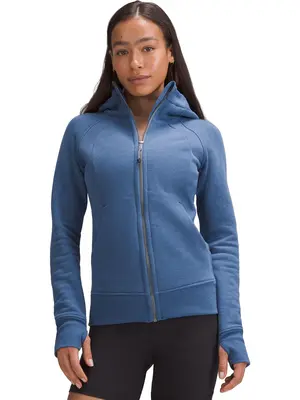 Lululemon Scuba Full-Zip Hoodie Heathered Oasis Blue