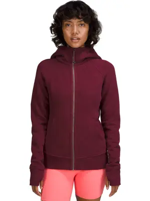 Lululemon Scuba Full-Zip Hoodie Heathered Smoky Red