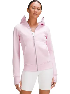 Lululemon Scuba Full-Zip Hoodie Heathered Vitapink