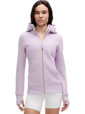 Lululemon Scuba Full-Zip Hoodie Lilac Ether/gold