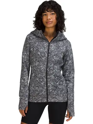 Lululemon Scuba Full-Zip Hoodie Offbeat Alpine White Black