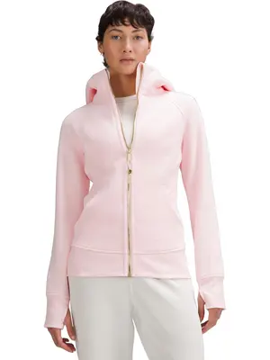 Lululemon Scuba Full-Zip Hoodie Strawberry Milkshake/gold