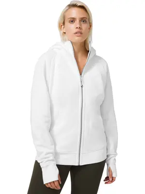Lululemon Scuba Full-Zip Hoodie White