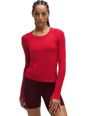 Lululemon Swiftly Tech Long-sleeve Shirt 2.0 - Oxford Red/oxford Red