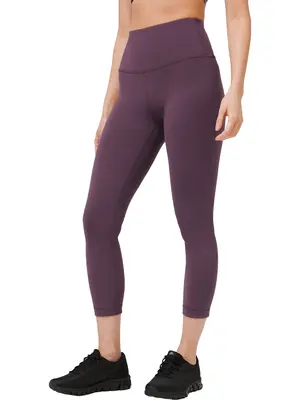 Lululemon Wunder Train High-Rise Crop 23" Grape Thistle