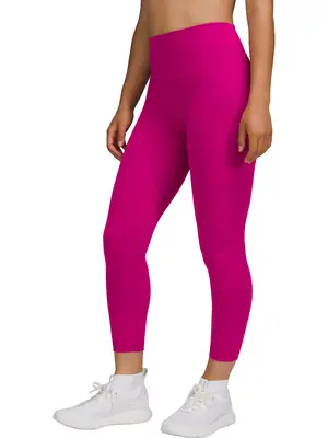 Lululemon Wunder Train High-Rise Crop 23" Ripened Raspberry