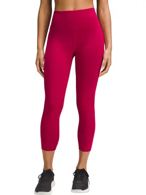 Lululemon Wunder Train High-Rise Crop 23" Ruby Red