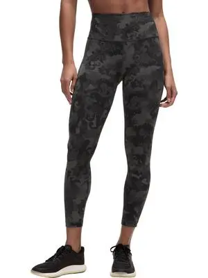 Lululemon Wunder Train High-rise Tight 25" Hidden Heritage Lace Black