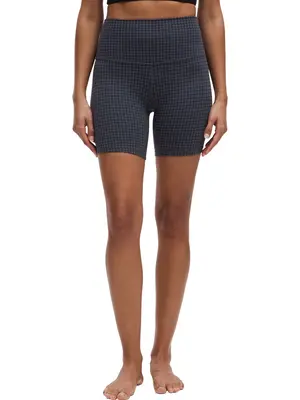 Lululemon Align™ High-Rise 6" Short Micro Houndstooth Blue Multi