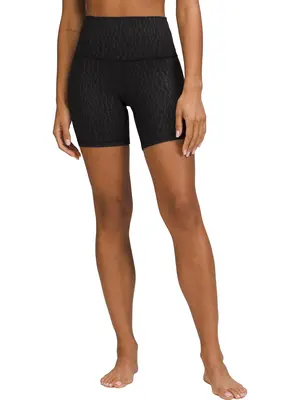 Lululemon Align™ High-Rise 6" Short Segment Emboss Black
