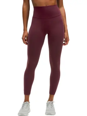 Lululemon Wunder Train High-rise Tight 25" Garnet