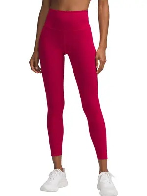 Lululemon Wunder Train High-rise Tight 25" Ruby Red