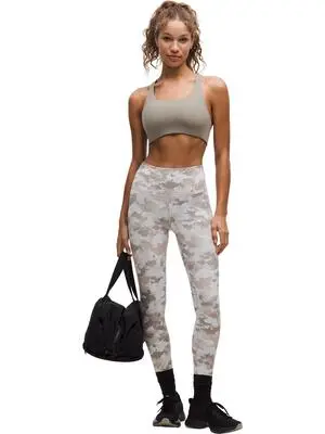 Lululemon Wunder Train High-rise Tight 25" Thawed Camo Warm Ash Grey