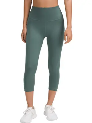 Lululemon Wunder Train High-Rise Crop 21 Medium Forest