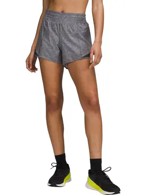Lululemon Hotty Hot High-rise Lined Short 4 Grey