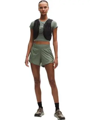 Lululemon Hotty Hot High-rise Lined Short 4 Willow Leaf