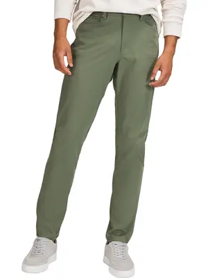 Lululemon Slim-Fit 5-Pocket Pants With ABC Technology Green
