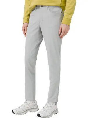 Lululemon Slim-Fit 5-Pocket Pants With ABC Technology Grey