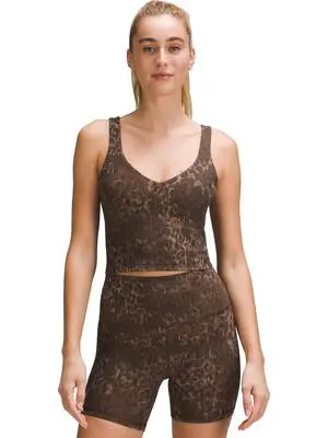 Lululemon Align™ Tank Top Lined Truleopard Max Brown Multi