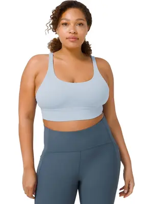 Lululemon Energy Longline Bra Chambray