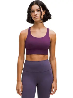 Lululemon Energy Longline Bra Dramatic Magenta