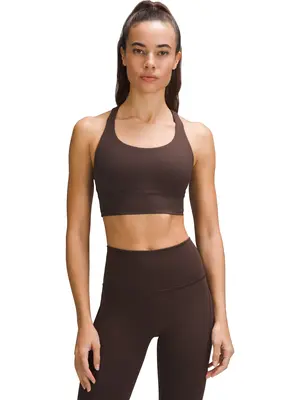 Lululemon Energy Longline Bra Espresso