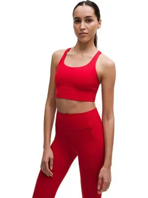 Lululemon Energy Longline Bra - Oxford Red