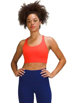 Lululemon Energy Longline Bra Red
