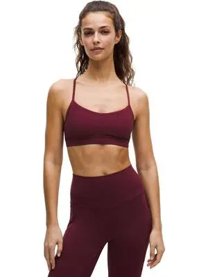 Lululemon Flow Y Bra Nulu - Burgundy Bay