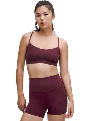 Lululemon Flow Y Bra Nulu Garnet