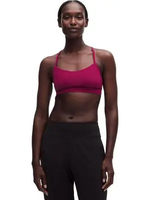 Lululemon Flow Y Nulu Racerback Bra - Raspberry Rave