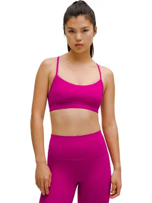 Lululemon Flow Y Bra Nulu Ripened Raspberry