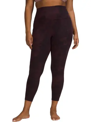 Lululemon Align™ High-Rise 25" Leggings With Pockets Diamond Dye Cassis Black