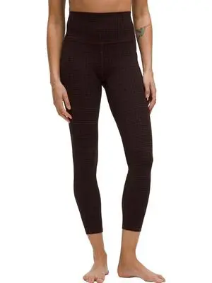 Lululemon Align™ High-Rise 25" Leggings With Pockets Glow Grid Lava Cake Multi