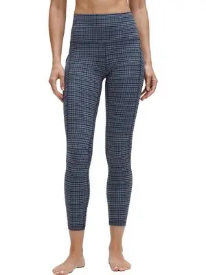 Lululemon Align™ High-Rise 25" Leggings With Pockets Glow Grid Washed Denim