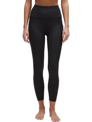 Lululemon Align™ High-Rise 25" Leggings With Pockets Ripple Emboss Black