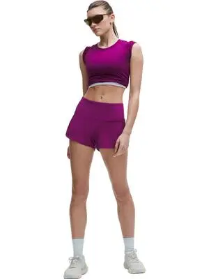 Lululemon Speed Up High-Rise Lined Short 2.5" Chilled Grape