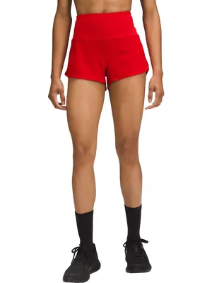 Lululemon Speed Up High-Rise Lined Short 2.5" Dark Red