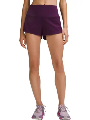 Lululemon Speed Up High-Rise Lined Short 2.5" Dramatic Magenta