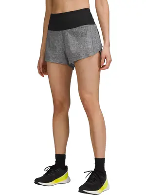 Lululemon Speed Up High-Rise Lined Short 2.5" Heather Lux Multi Black