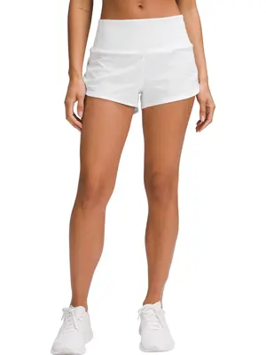 Lululemon Speed Up High-Rise Lined Short 2.5" White