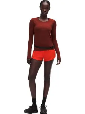 Lululemon Hotty Hot High-Rise Lined Short 2.5" Cherry Ember