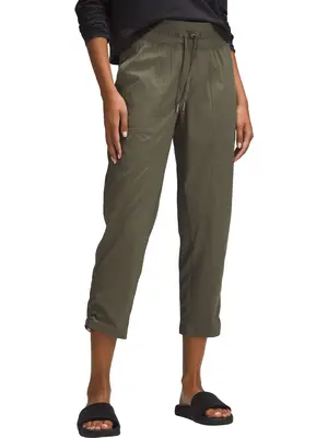 Lululemon Dance Studio Mid-Rise Cropped Pant Army Green