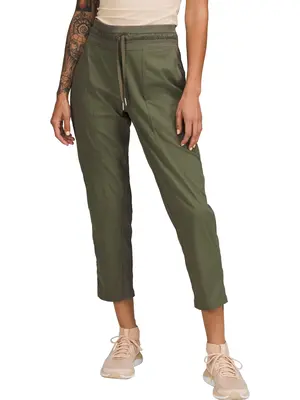 Lululemon Dance Studio Mid-Rise Cropped Pant Medium Olive