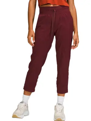 Lululemon Dance Studio Mid-Rise Cropped Pant Red