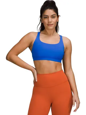 Lululemon Energy Bra Blazer Blue Tone