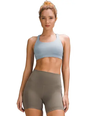 Lululemon Energy Bra Concrete Blue