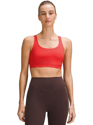 Lululemon Energy Bra Grenadine Red