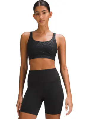 Lululemon Energy Bra Motion Dash Emboss Black