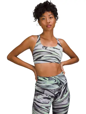 Lululemon Energy Bra Paint Glide Warp Multi